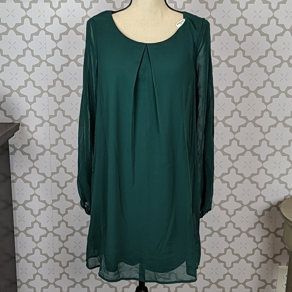 Lily Rose | Dresses | Bogo Nwt Flowy Dress With Sheer Sleeves | Poshmark